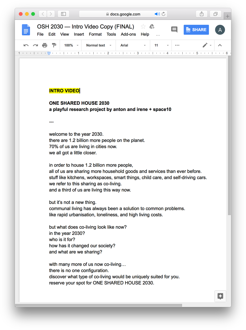 One Shared House 2030 — Designing for Stickiness