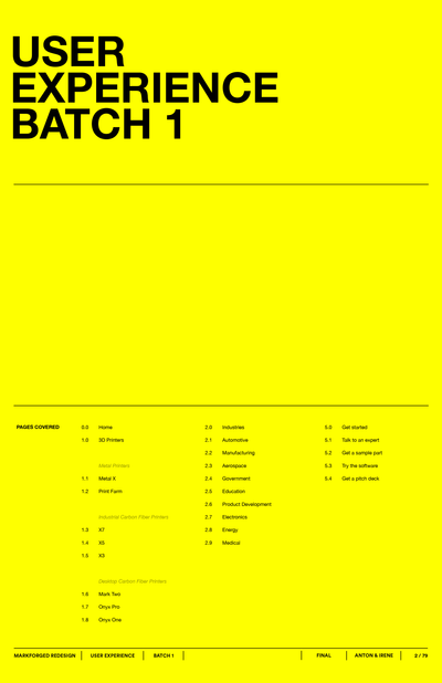 Markforged — User Experience