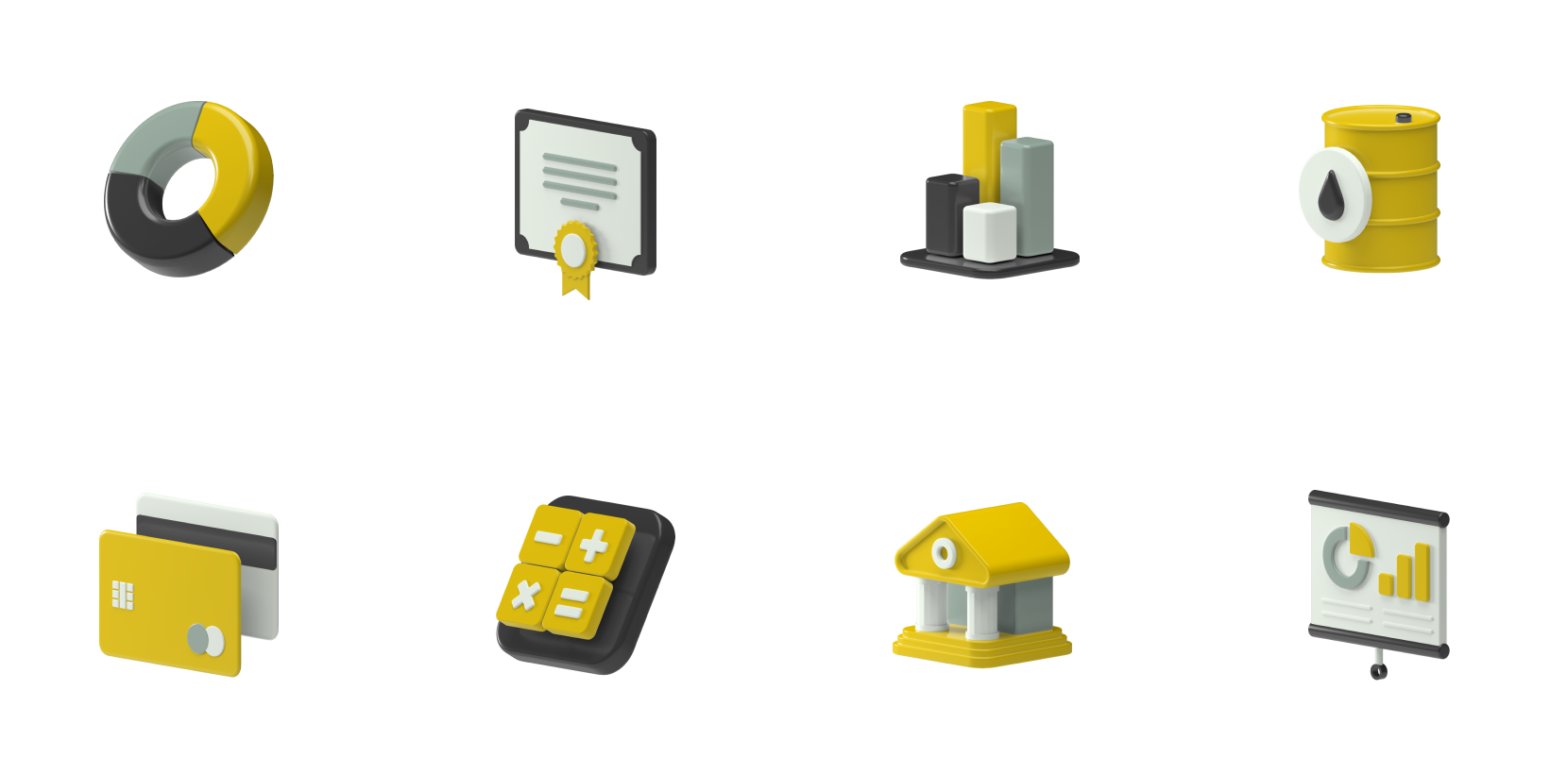 Invest 3D icons — 1