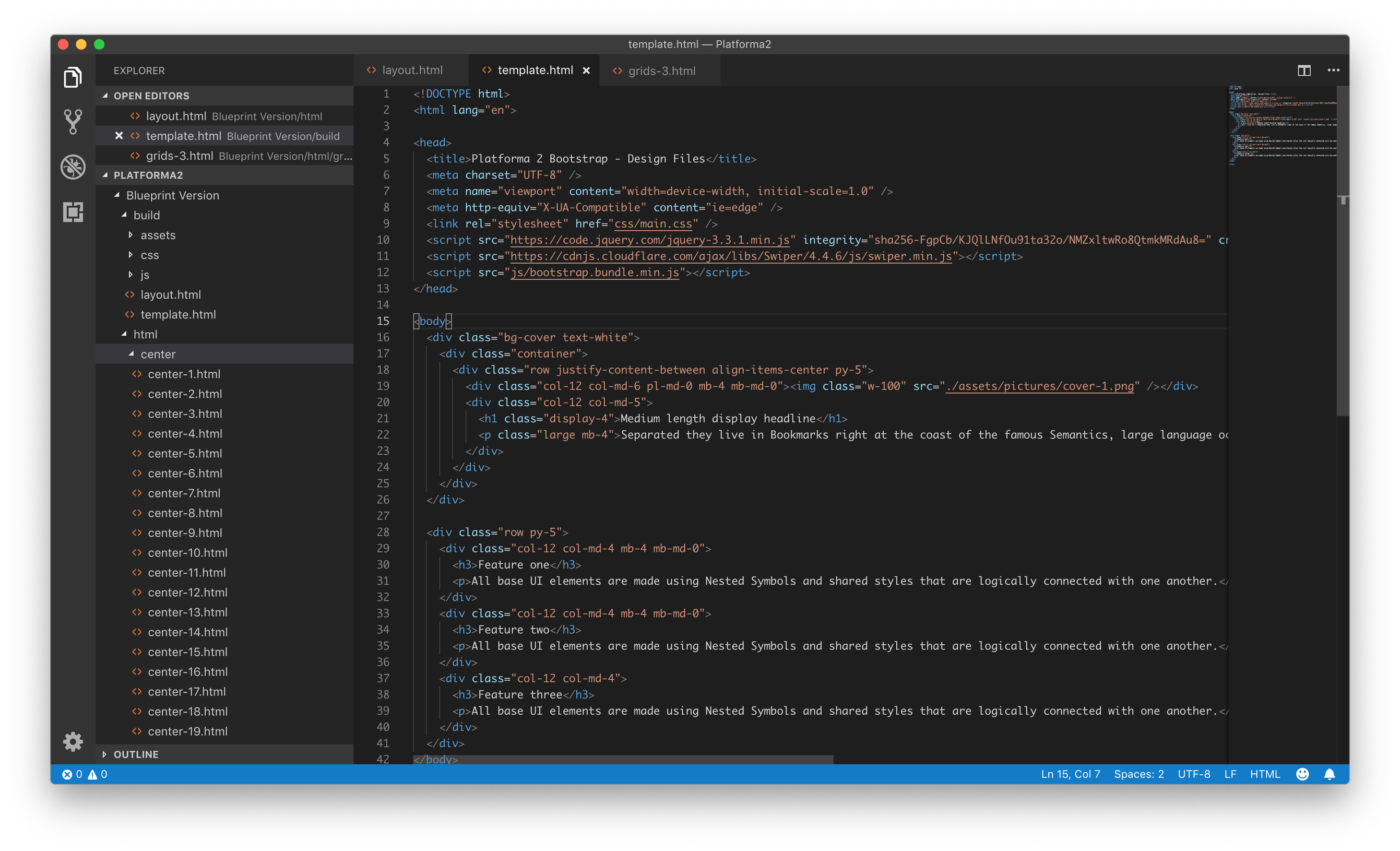 Bootstrap – Platforma Wireframe Kit – Ultimate Collection of Website ...