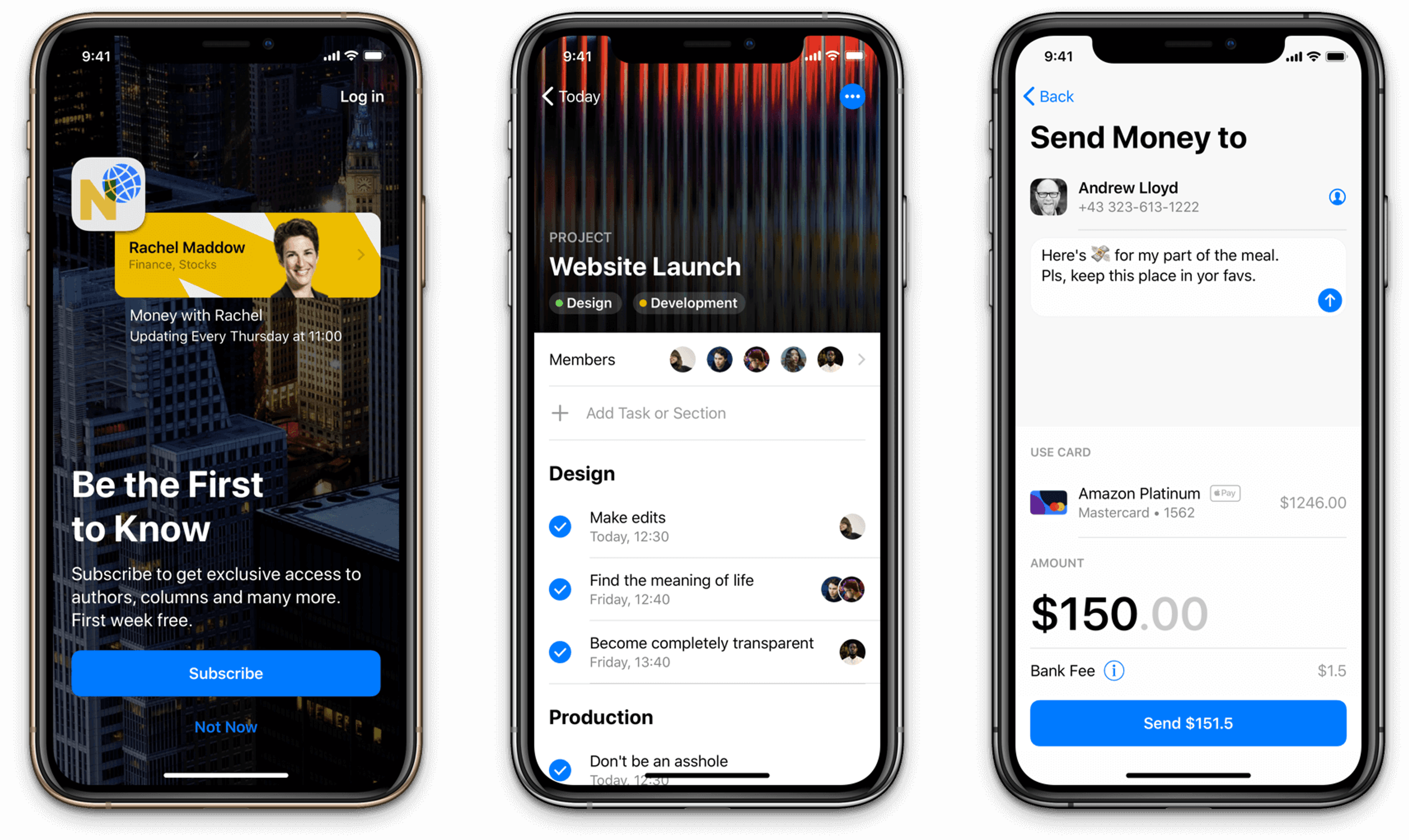 iOS Design Kit – Library of iOS app templates and UI elements — iOS 13 GUI