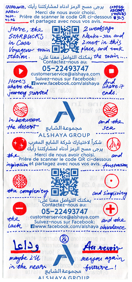 Coffee Receipt Stories — Infographic