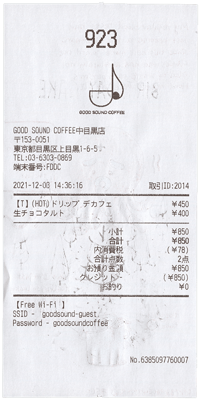 Coffee Receipt Stories — Fiction