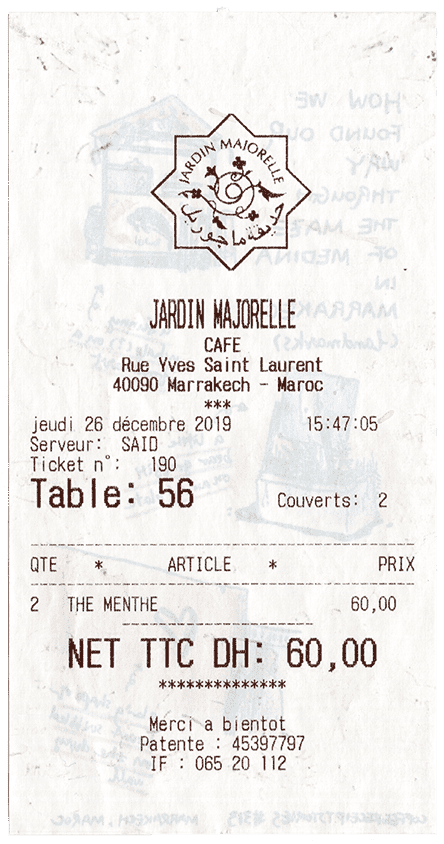 Coffee Receipt Stories — Morocco