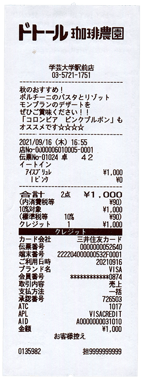 Coffee Receipt Stories — Infographic