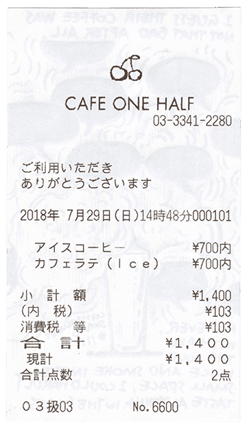 Coffee Receipt Stories — Coffee