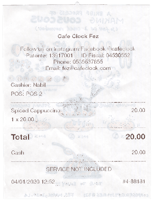 Coffee Receipt Stories — Infographic