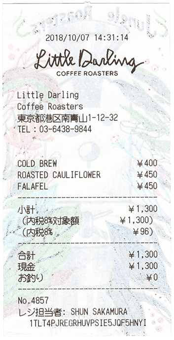 Coffee Receipt Stories — Coffee