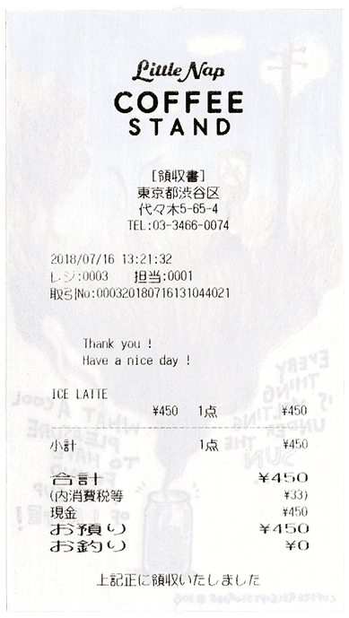 Coffee Receipt Stories — Coffee