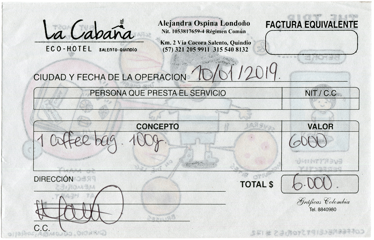 Coffee Receipt Stories