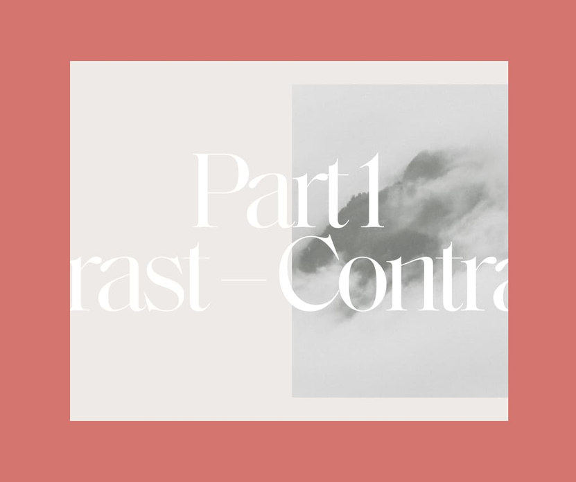 Typography Principles — Contrast