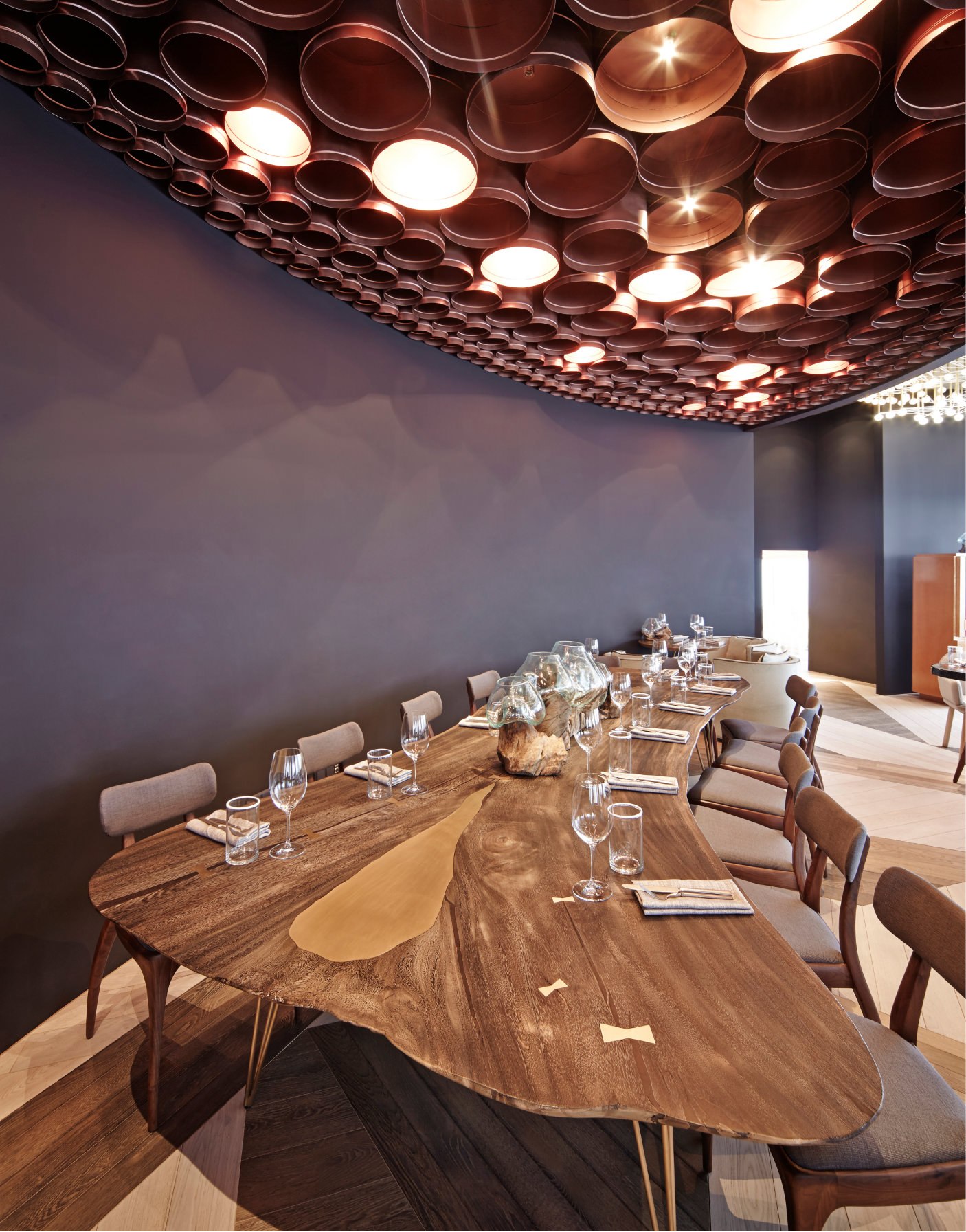 Restaurant interior. The design of the restaurant.