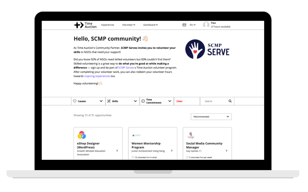 Time Auction Impact Partners 2022