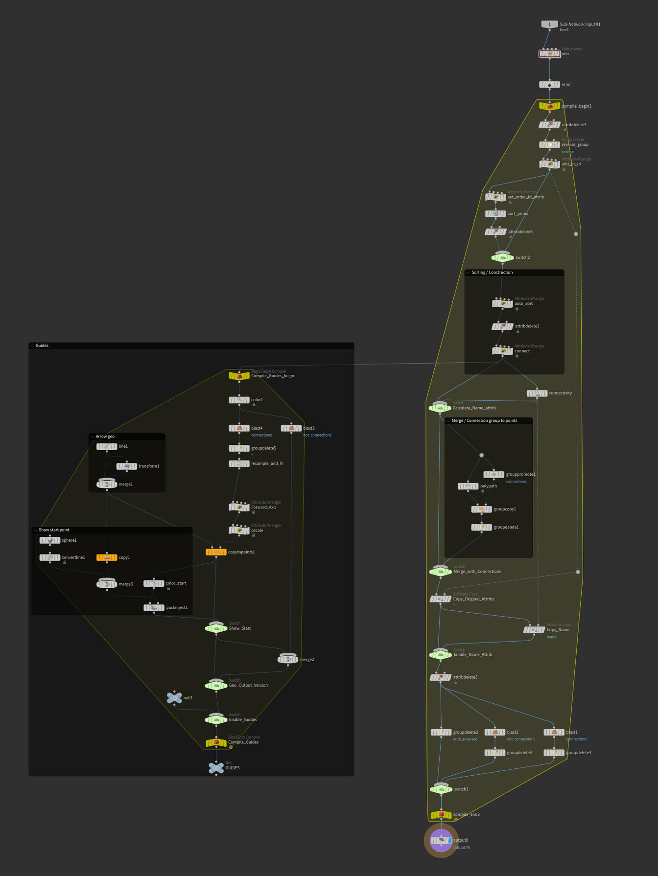 Single Vector / Sequential Join / Houdini digital asset