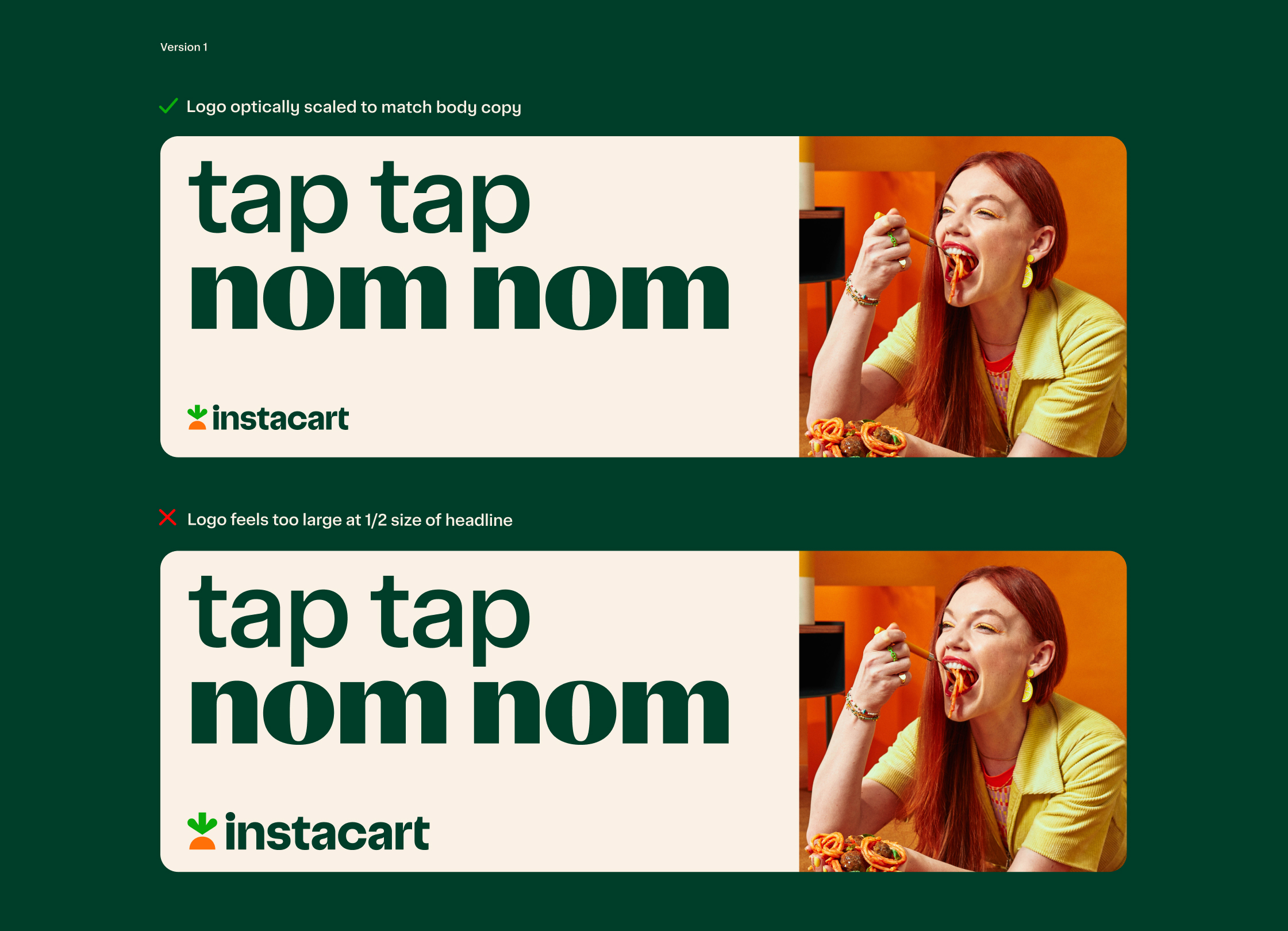 Instacart Brand Guide — Instacart Layout