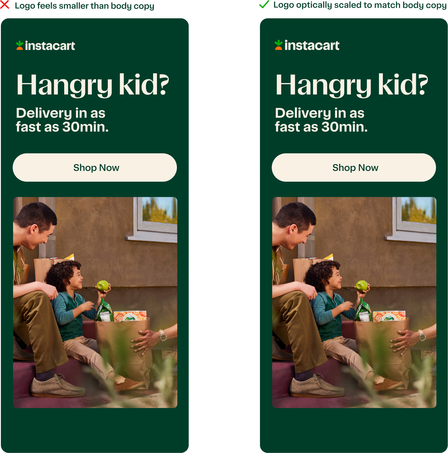 Instacart Brand Guide — Instacart Layout