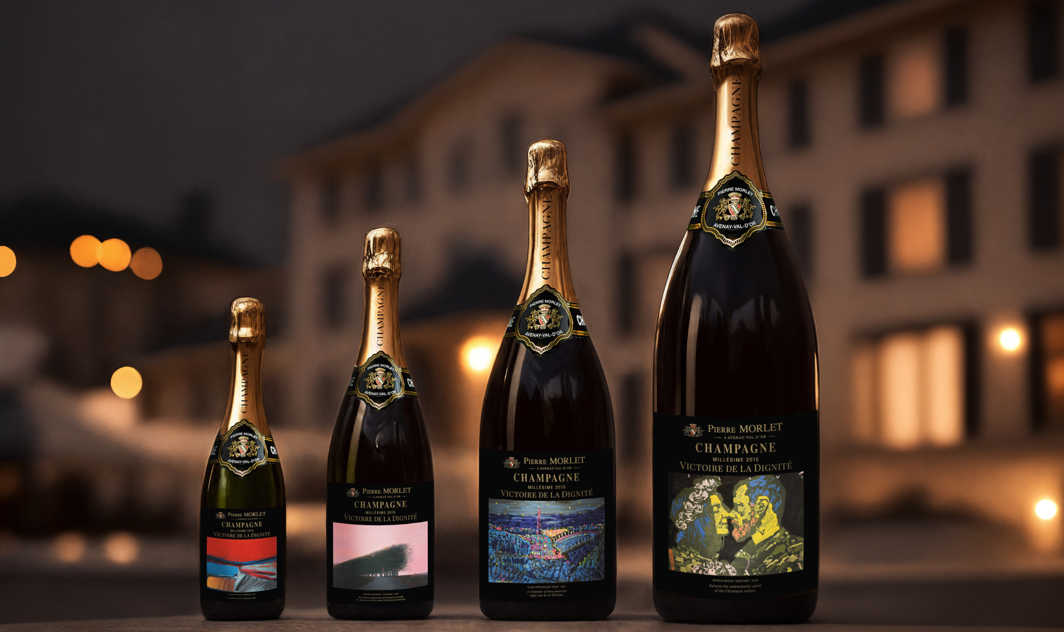 Limited collection of champagne Victoire de la Dignite | Victory of ...